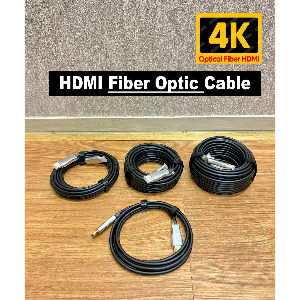 4K HDMI Fiber Optic AOC Cable (2m 5m 10m 15m 20m) | Shopee Malaysia