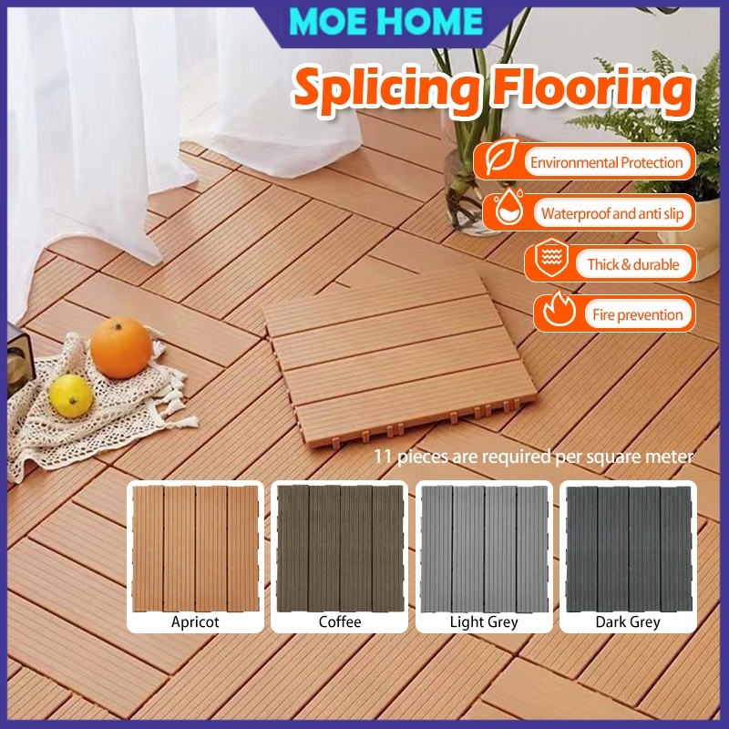 30*30CM Heavy Duty Wood Floor Decking WPC Outdoor Garden Decoration ...