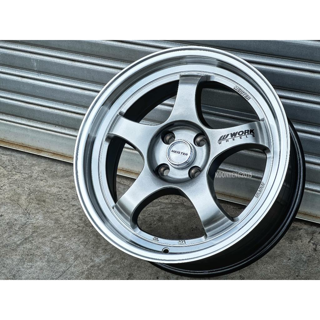 New Car Sport Rim Flow Forming 7.5KG WORK MEISTER S1R Wheels 17x7J 4x100 ET40 Hyper Black with ...