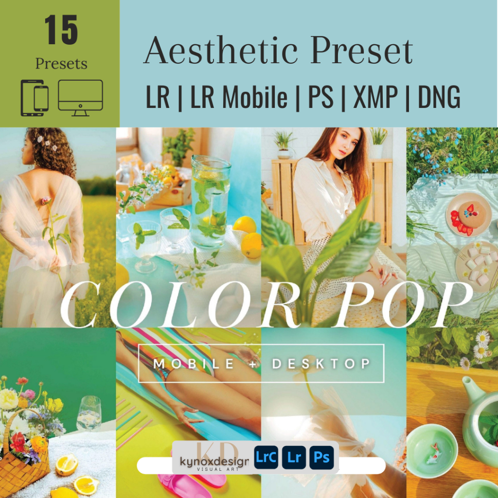 [Lightroom Preset] Aesthetic Preset - Color Pop for LR/LR(mobile)/PS ...