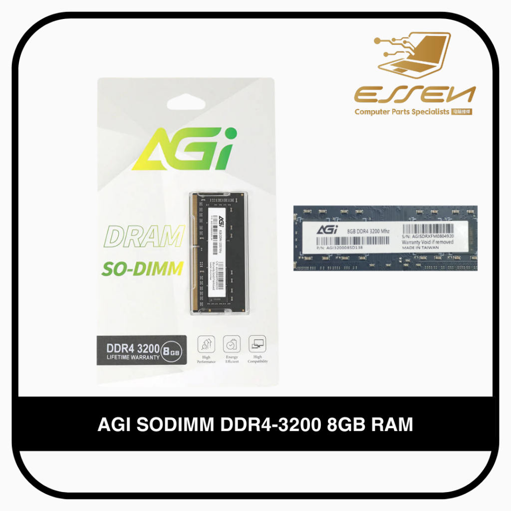 AGI SODIMM DDR4-3200 8GB / 16GB RAM FOR LAPTOP | Shopee Malaysia