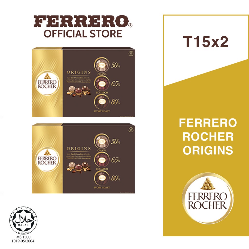 Bundle of 2 - Ferrero Rocher Origins (T15 x 2 Packs) | Shopee Malaysia