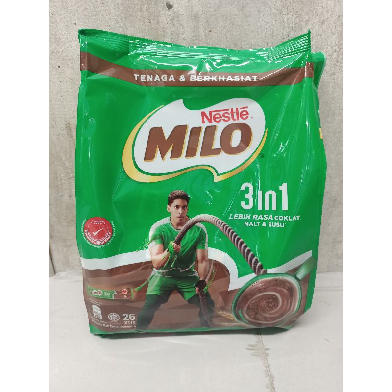 MILO 3 in 1 Stick Pack (33g x 26's) | Shopee Malaysia