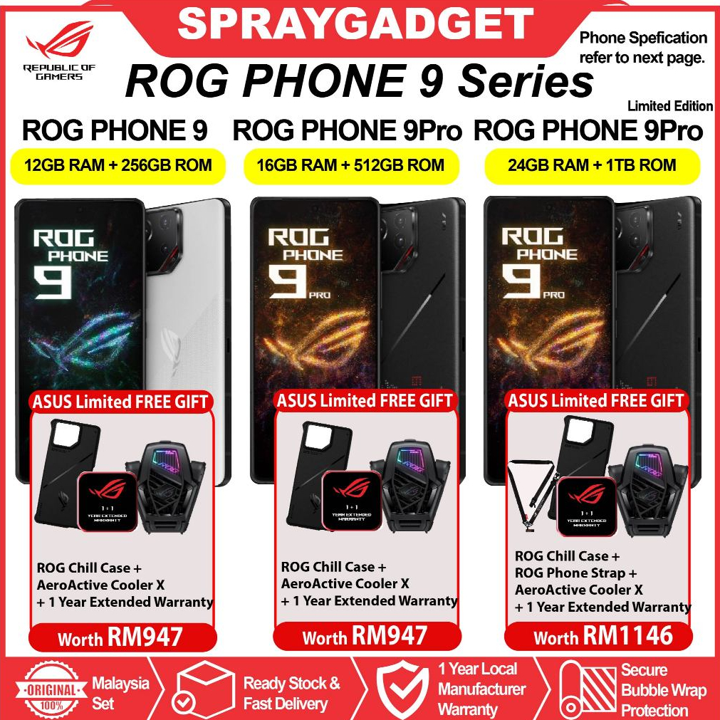 [ MY SET] ASUS ROG Phone 9 Pro Edition / ROG 9 Pro / ROG 9 / ROG 9 FE🎁 ...