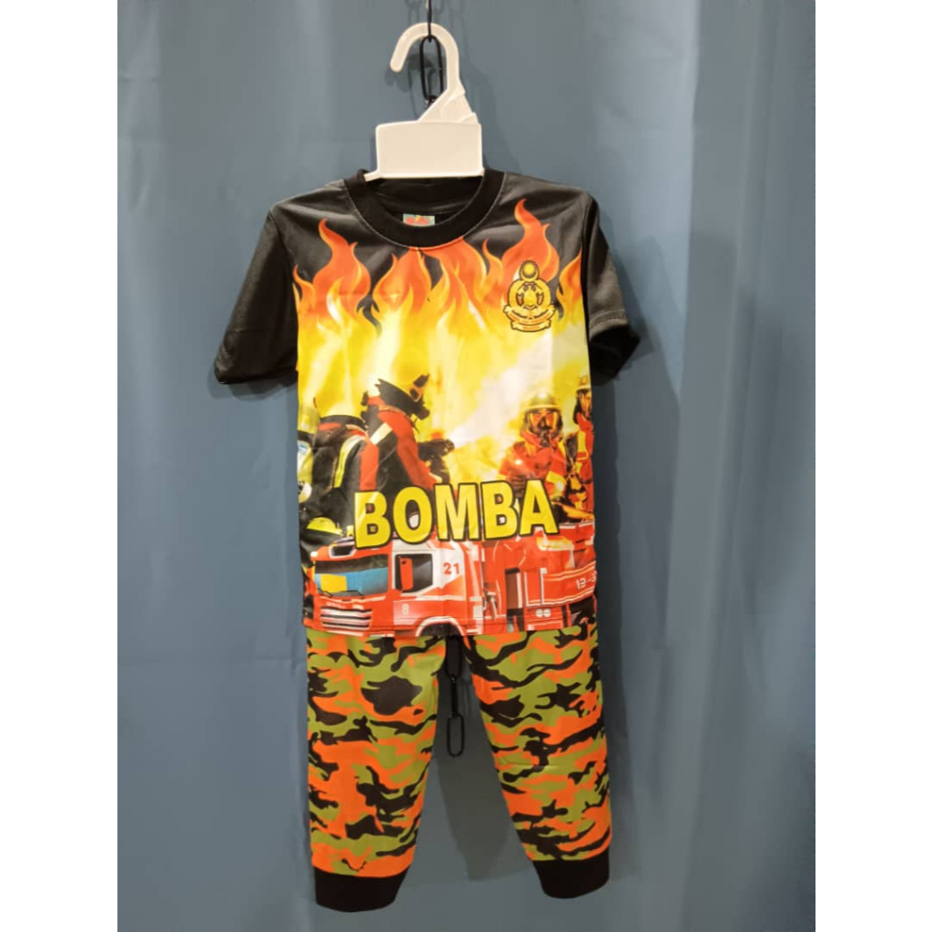 Baju budak bomba design baru (warna oren & hitam) | Shopee Malaysia