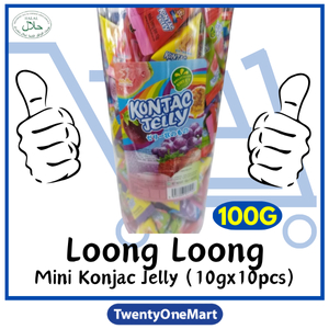 [Halal Food] Loong Loong Triangle Mini Konjac Jelly 100g (10gx10) | Shopee Malaysia