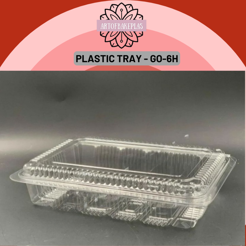 OPS - OP6H GO - 6H- Plastic Tray {50PCS} {100PCS} Bakery Disposable ...