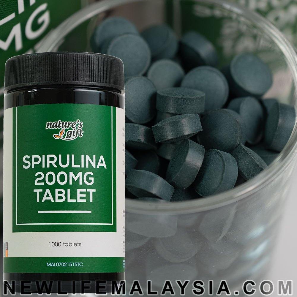 Spirulina Tablets 200g High Protein Iron Antioxidants Immunity Energy ...