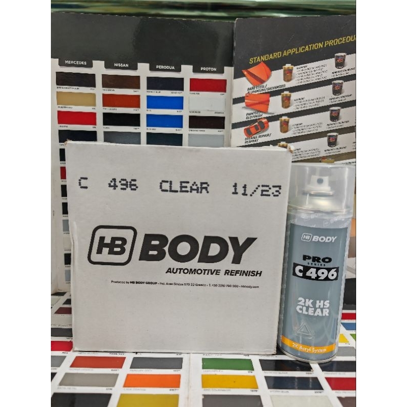 HB BODY 2K Clear Aerosol C496 | Shopee Malaysia