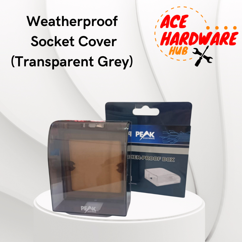 PEAK Outdoor/Indoor Weatherproof PVC Switch / Socket Cover (Transparent ...
