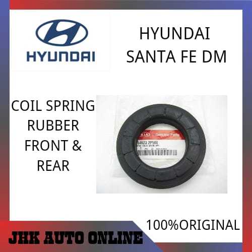HYUNDAI SANTA FE DM COIL SPRING RUBBER FRONT & REAR 100% ORIGINAL ...