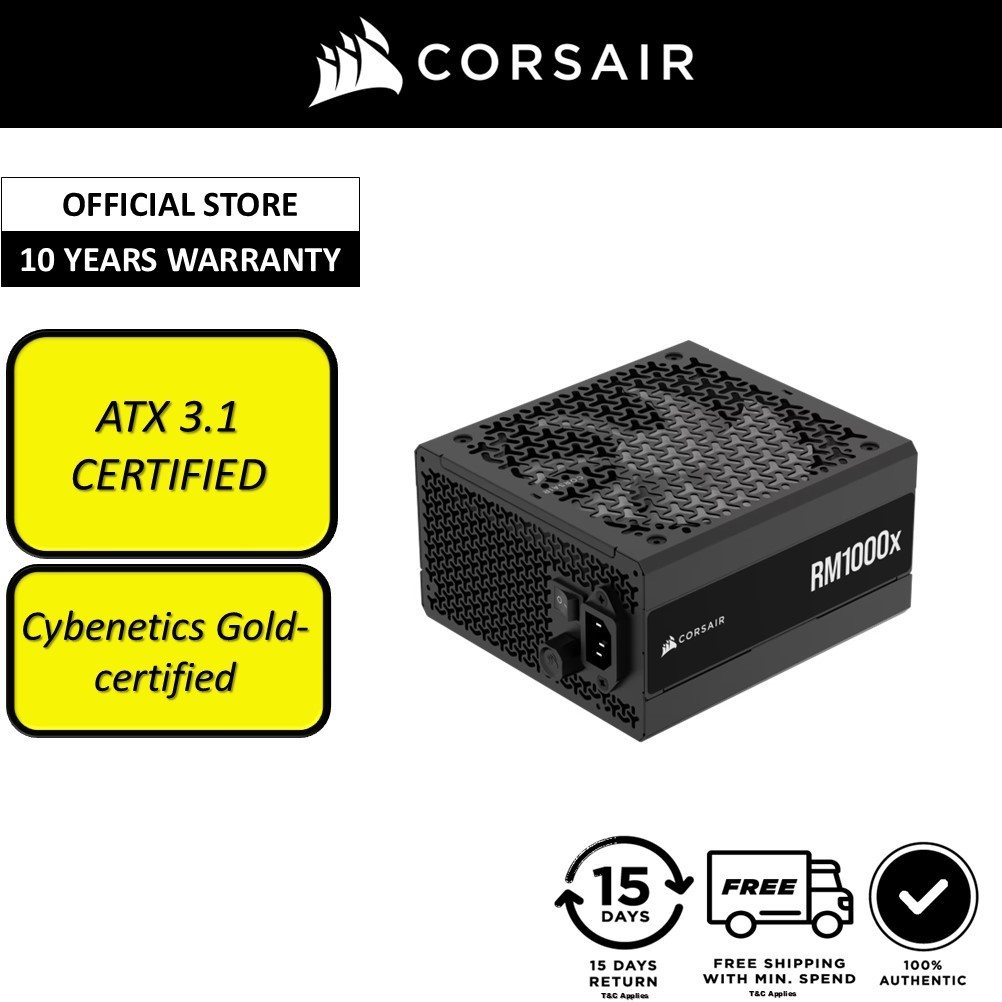 CORSAIR RMx Series RM1000x/RM850x Fully Modular Power Supply PSU(1000w ...