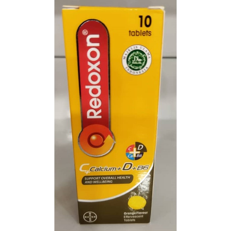 Redoxon® Calcium + D + B6 Orange Effervescent Tablet (10 tablets ...