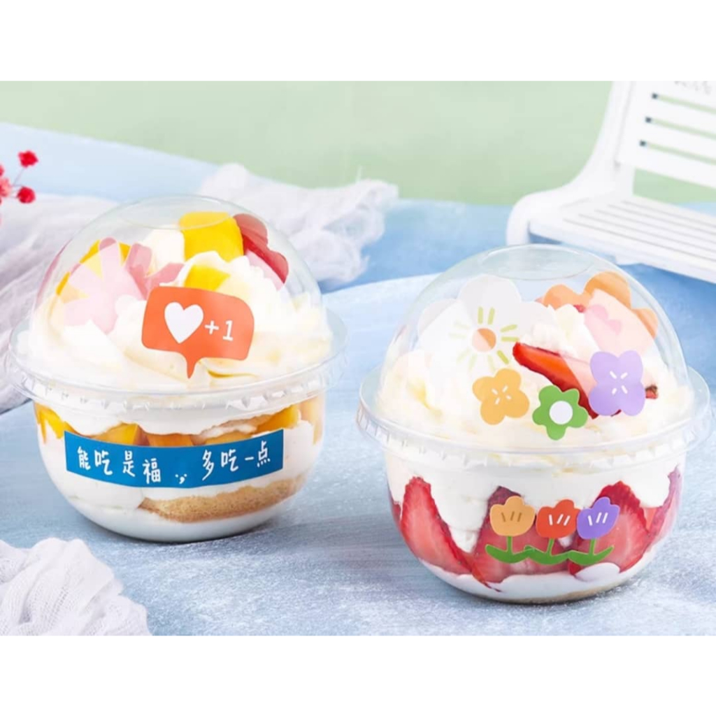 (1PC) 250ml/360ml U Shape Cup Transparent Plastic Cup / Cawan with Lid ...