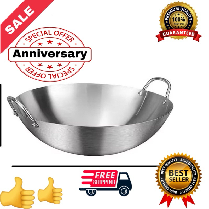 Kuali Steel kecil Small Steel Wok 8" 9" 10" | Shopee Malaysia