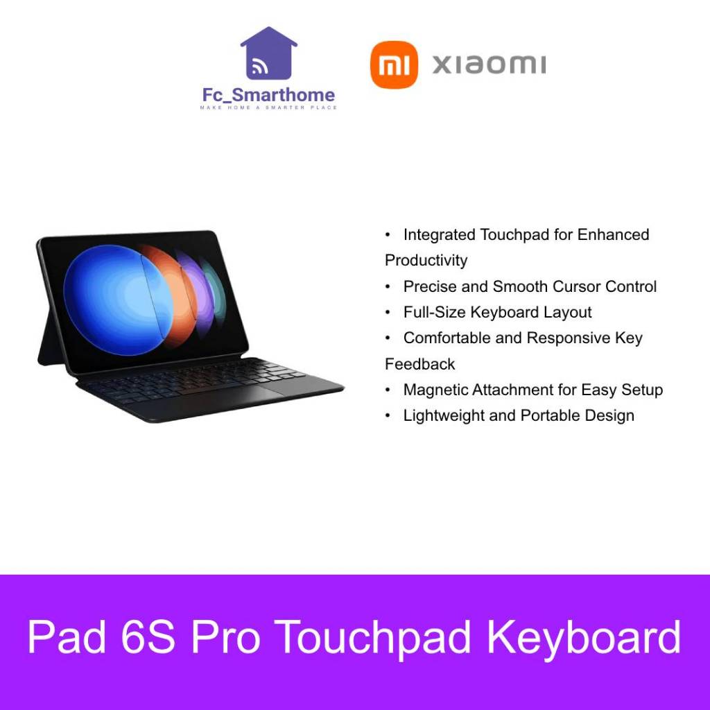 Xiaomi Pad 6S Pro Touchpad Keyboard | Full-Size Layout | Precise ...