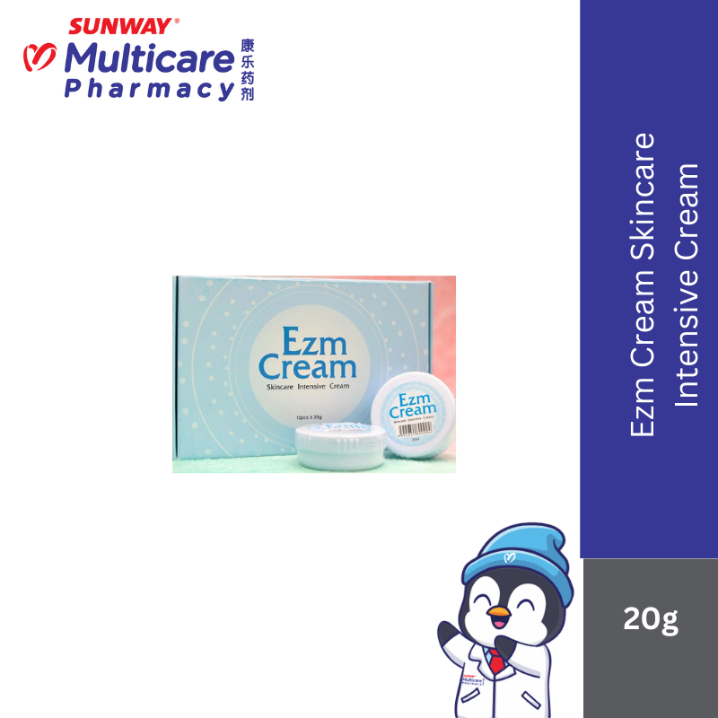Ezm Cream Skincare Intensive Cream (20g) | Eczema & Dry Skin Relief ...