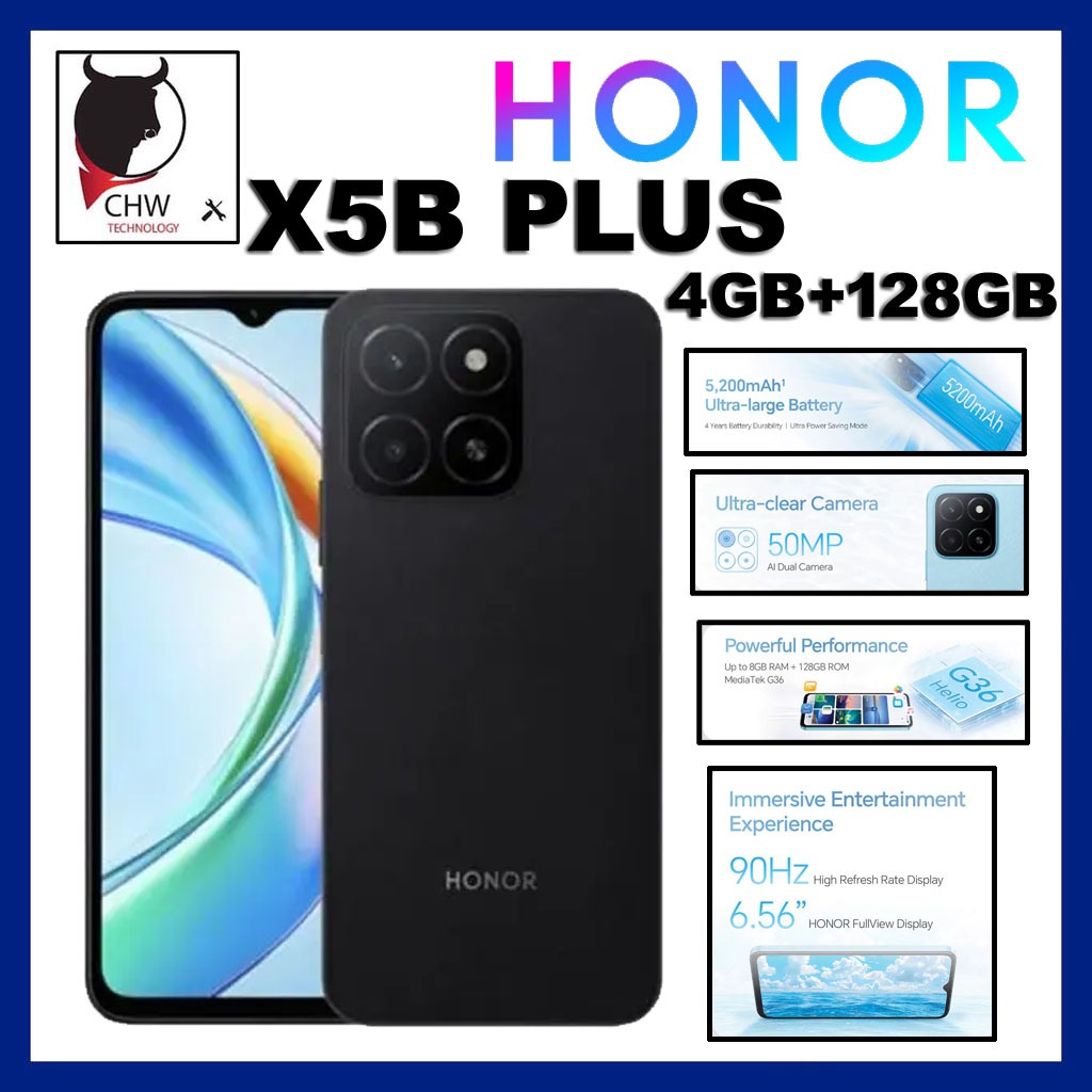 HONOR ORIGINAL MALAYSIA X5B PLUS 4GB+128GB SMARTPHONE | Shopee Malaysia
