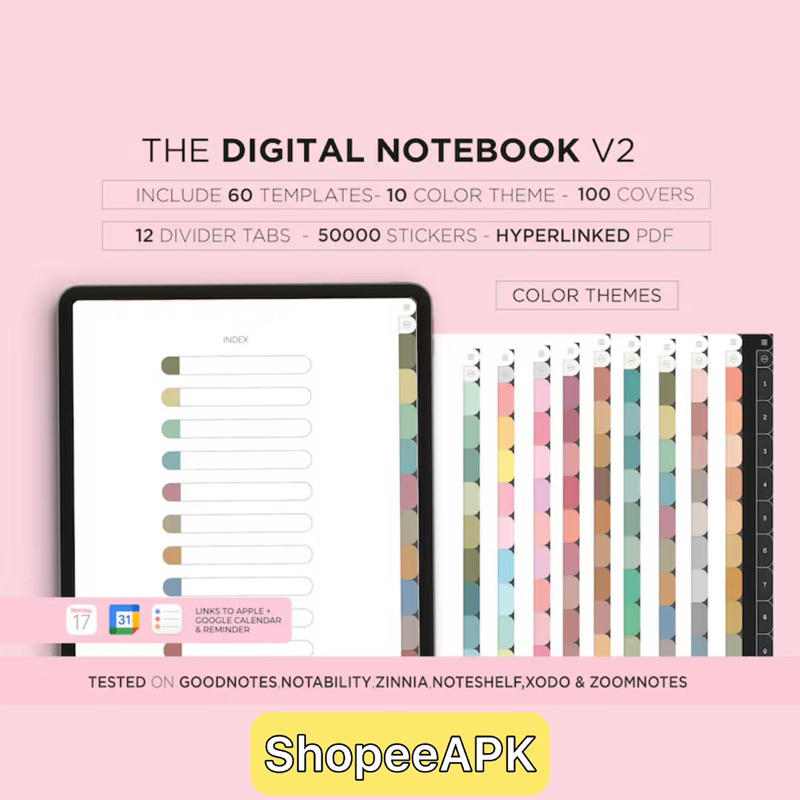 Digital Hyperlinked Notebook | Cornell Note Taking Template, Notepad ...