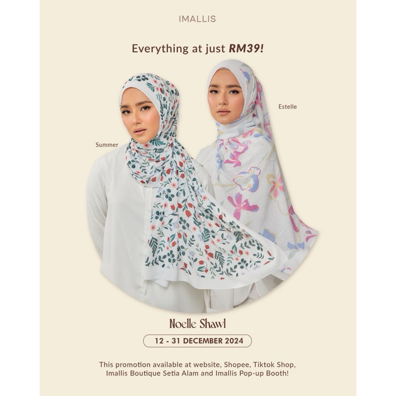 IMALLIS SHAWL CHIFFON | Shopee Malaysia