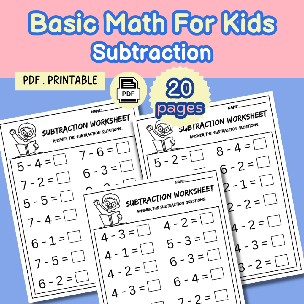 (PDF) subtraction tolak mathematics preschool kindergarten worksheets ...