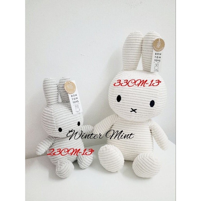 [Bon Ton Toys] Miffy Sitting Corduroy / Terry - 23CM-9" / 33CM-13" Original | Shopee Malaysia