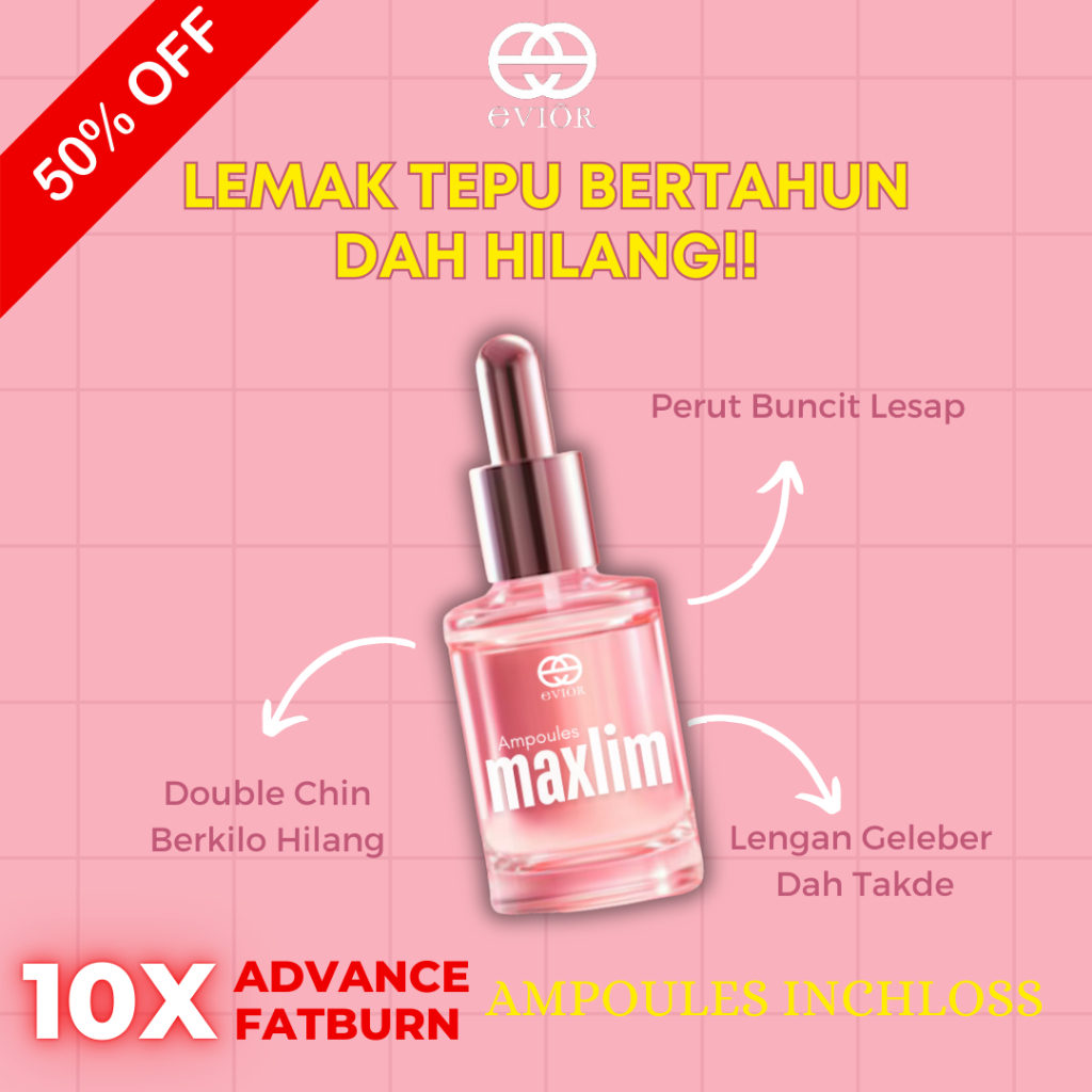 Evior Maxlim Serum Ampoules Kurus+Postage everdays🚛+Freegits🎁🔥🎉 ...