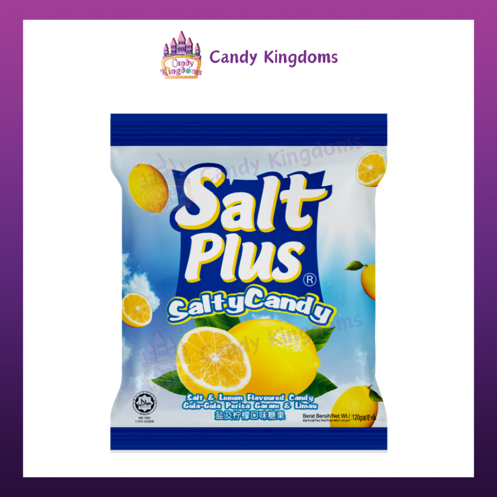 Salt Plus Lemon Single Pack Candy - HALAL (CANDYKINGDOMS) | Shopee Malaysia