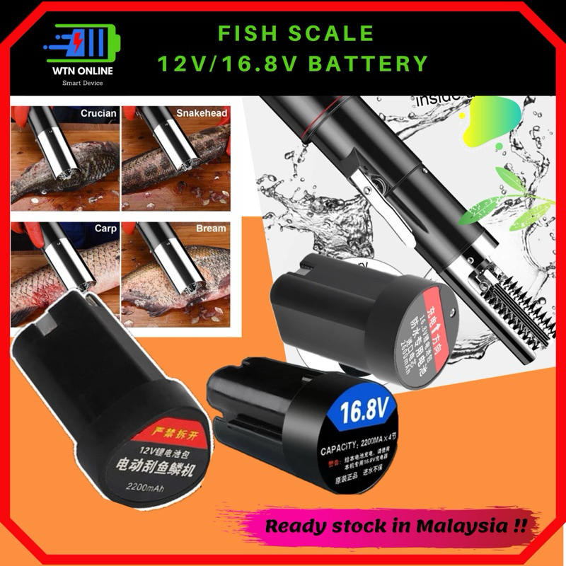 12v & 16.8v Fish Scale Water Proof Battery and Charger | Shopee Malaysia