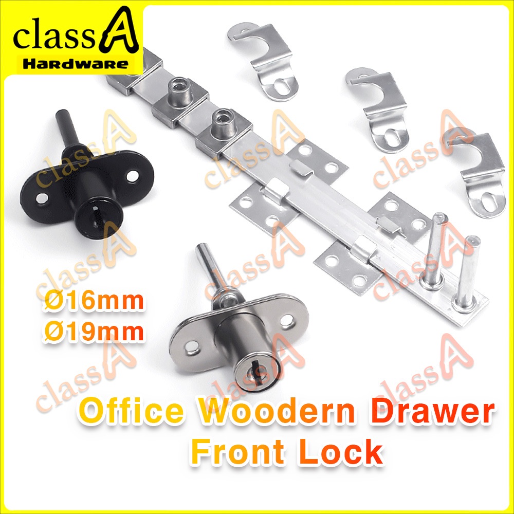ClassAHW Kunci Laci Front Lock Office System Cabinet Lock With 2 key ...