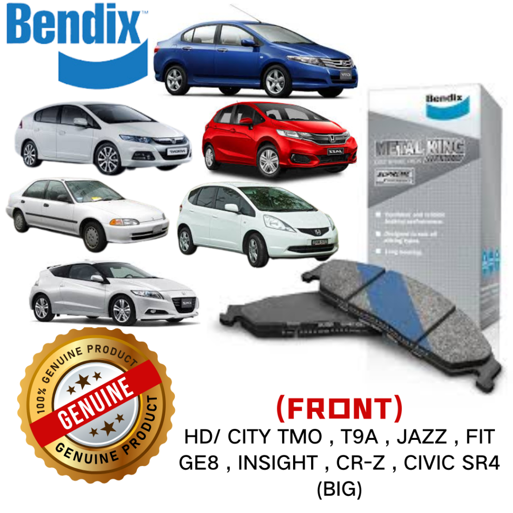Original Bendix DB1991 MKT & GCT Front Brake Pad - Honda City TMO ,T9A ,Jazz , Fit Ge8 , Insight ...