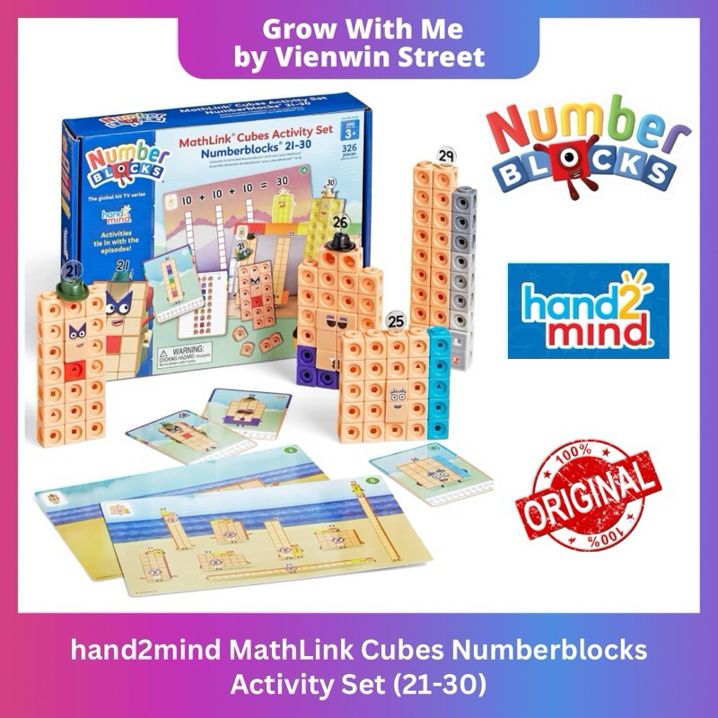 🔥Ready🔥New🔥Original🔥hand2mind MathLink Cubes Numberblocks 21-30 Activity Set | Learning ...