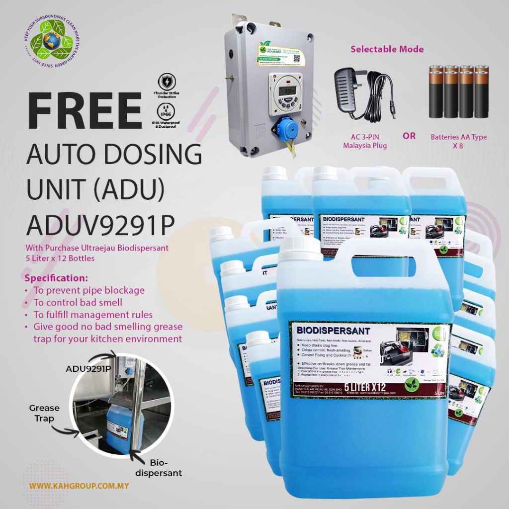 [Ready Stock] Grease Trap Ultra Ejau Auto Dosing Pump (ADU)9291P/Auto Dosing System/Auto Dosing ...