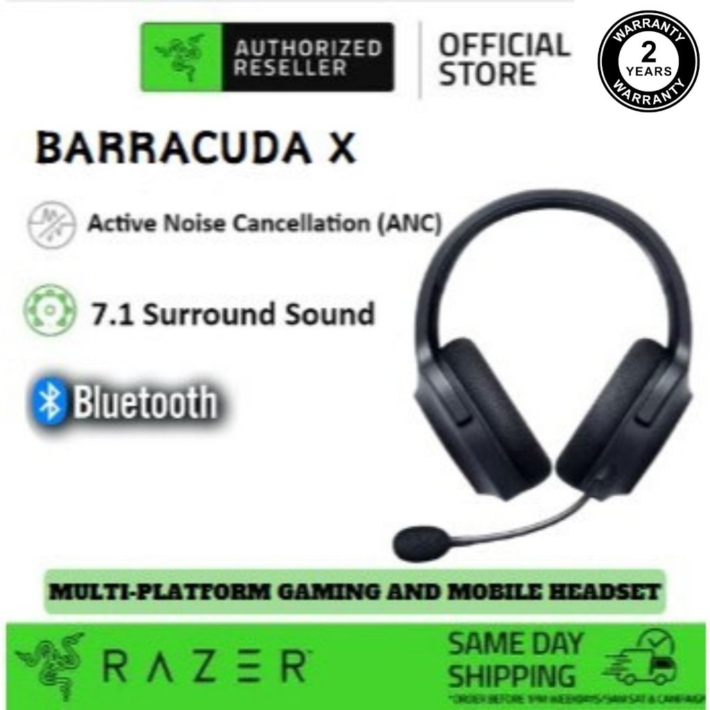 Razer Barracuda X 2022 Headset Wireless Gaming & Mobile Headset Multi ...