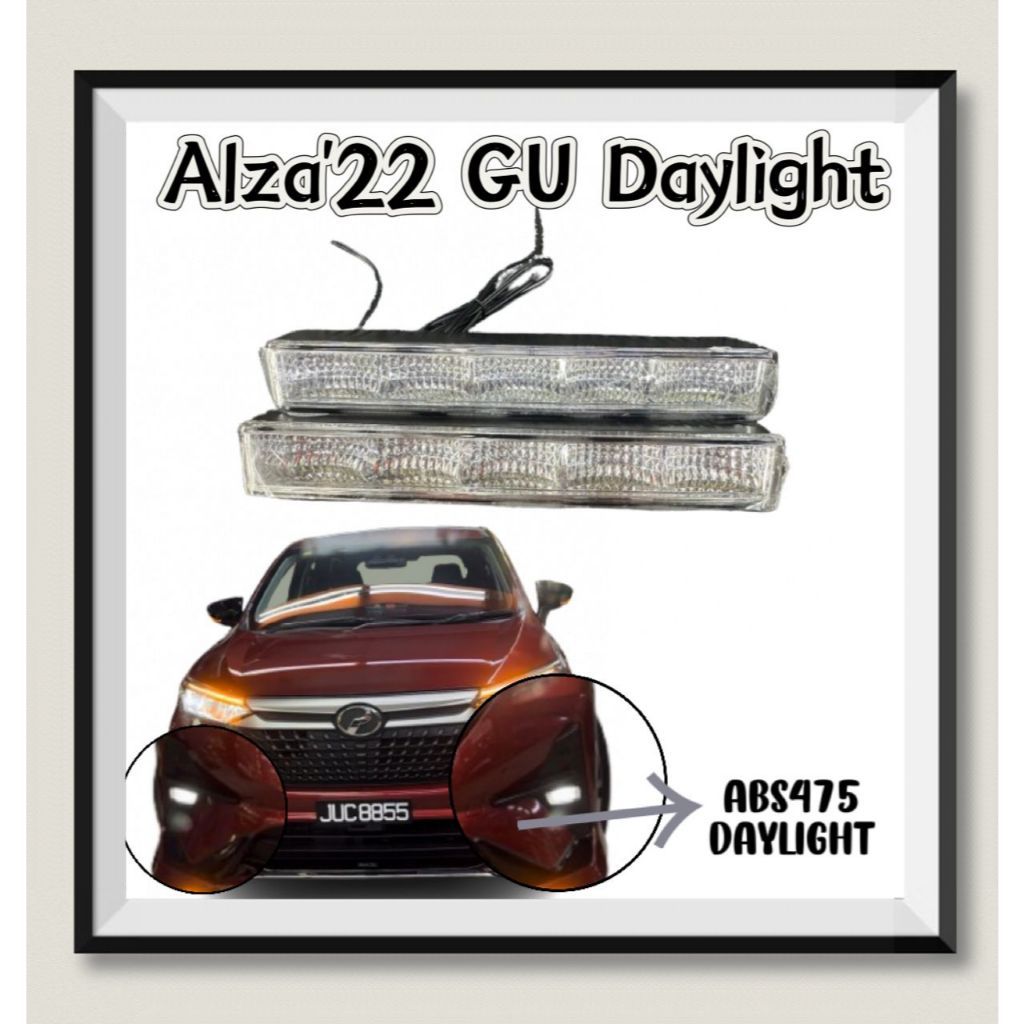 Perodua Alza 2022-2025 Gear Up Front Skirt DRL LED Daylight | Shopee ...