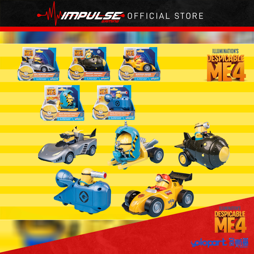 Yolopark Despicable Me 4 Friction Car : AVL Minions Agent / Minions ...