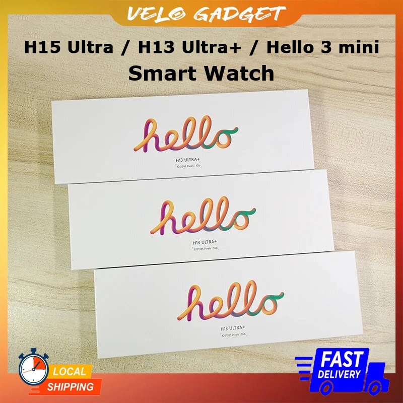 [Malaysia Stock] H15 Ultra / H13 Ultra+ / Hello Watch 3 Mini Smart Watch Bluetooth Call Compass ...