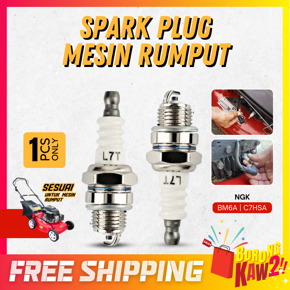 Pemotong Mesin Rumput Spark Plug For Lawn Mower Grass Cutter Brush ...