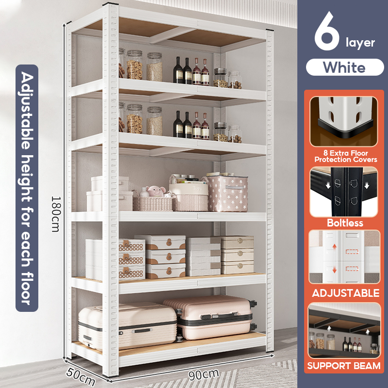 AH 🔥 5 Tier RACK Boltless Rack Home Storage Warehouse Store Room Office ...