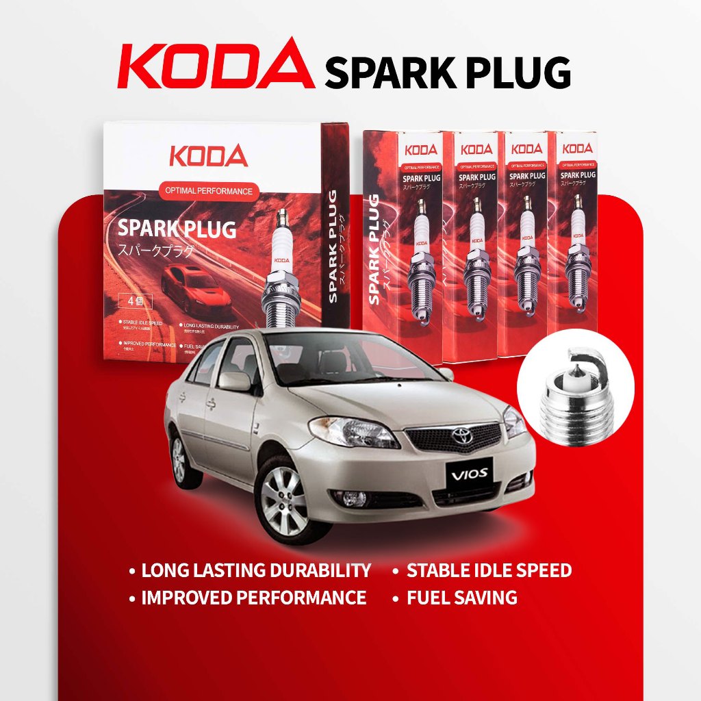 KODA Iridium Spark Plug Toyota Vios NCP42 1.5 1NZ-FE 2002-2007 BKR6EIX ...