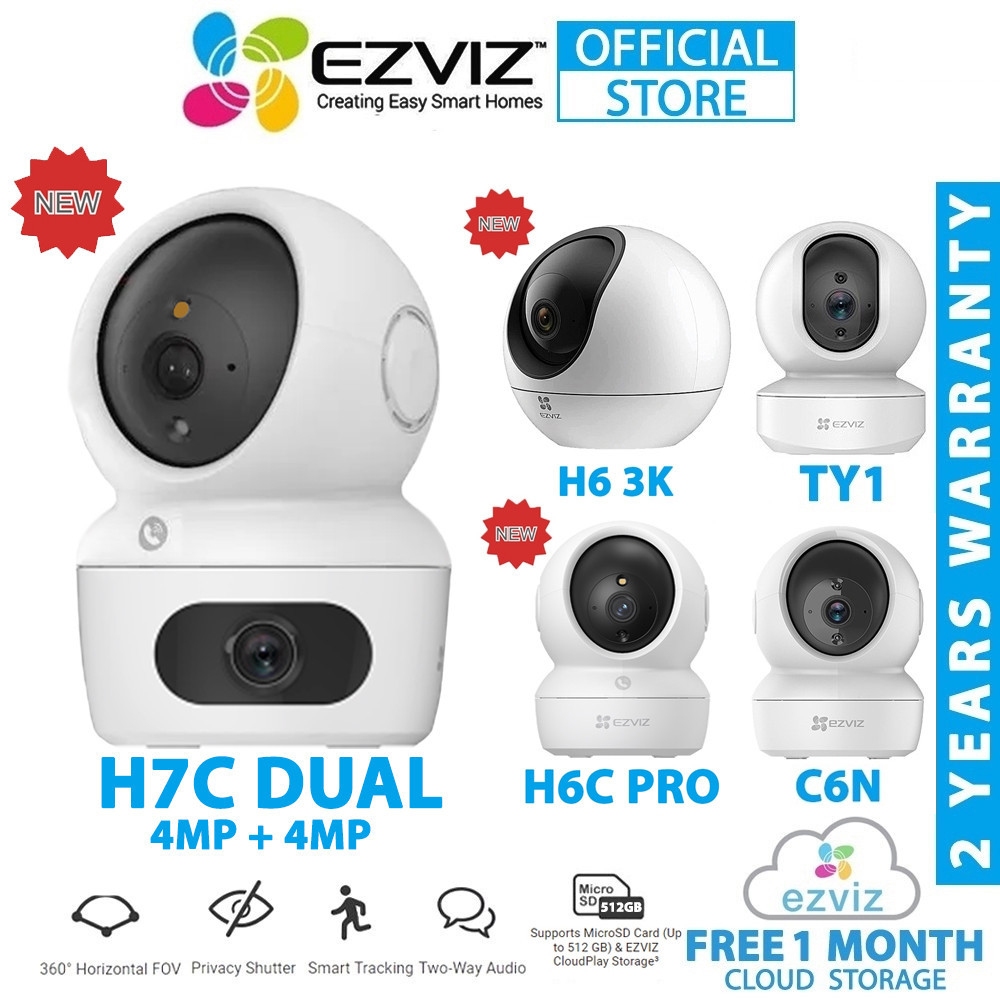EZVIZ H7C Dual Lens C6N Full HD 1080P 2MP TY1 H6 3K 5MP H6C Pro 4MP 2K ...