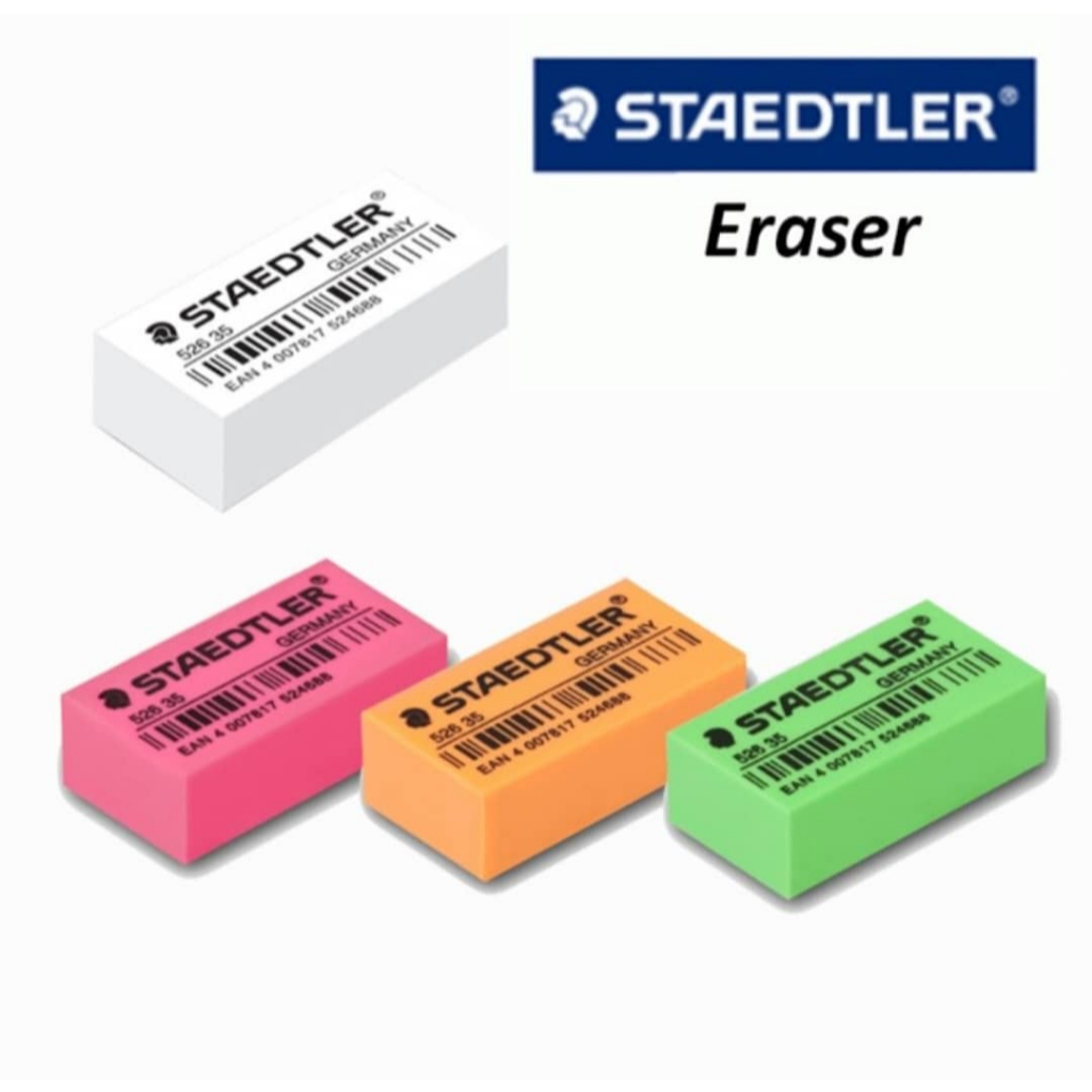STAEDTLER ERASER 4 COLOURS | Shopee Malaysia