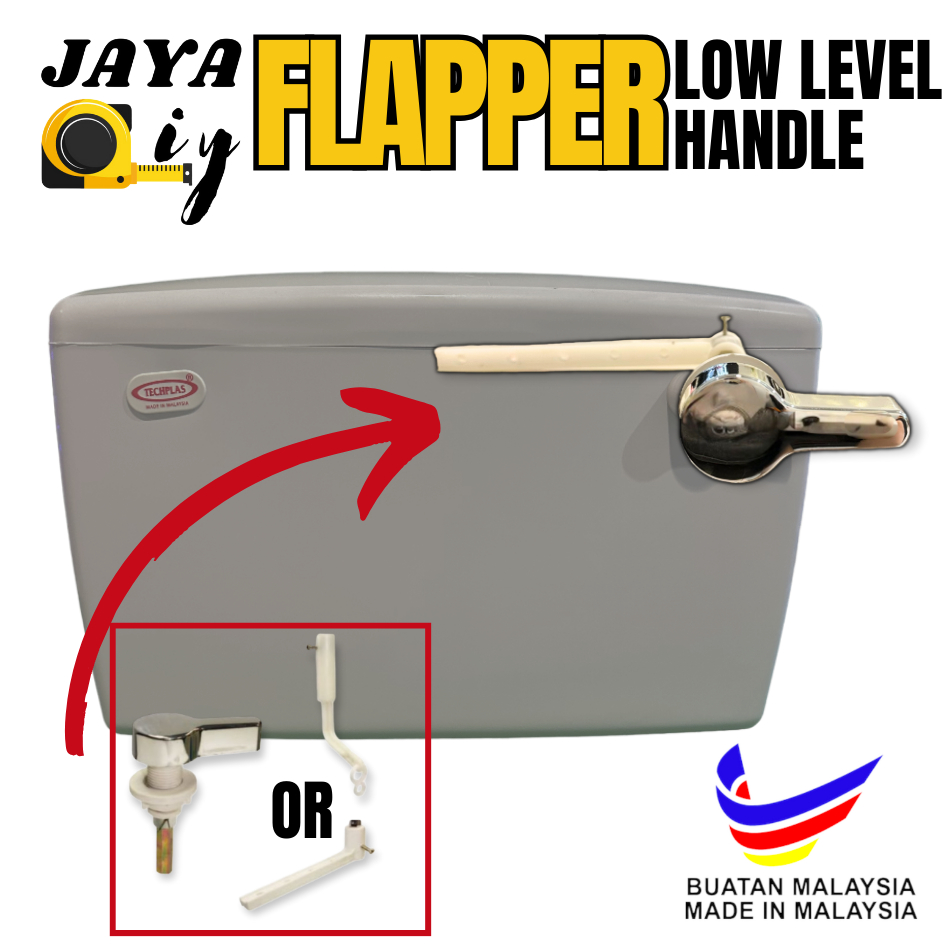 LOCAL FLAPPER Flush Handle FRONT Level SIDE Level Toilet Low Lever ...
