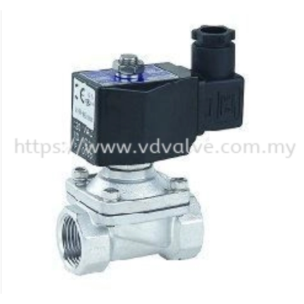 VD Valve VDW (SS316) Series 2/2-Way Brass Solenoid Valve 1/2" to 2 ...