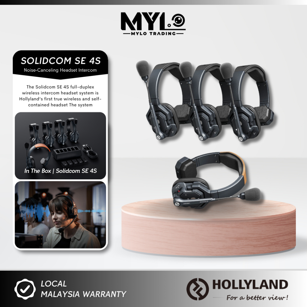 (READY STOCK) - Hollyland Solidcom SE PRO 4S 4-Person Full-Duplex ...