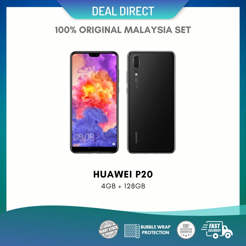 [ DEMO / DISPLAY SET ] HUAWEI P20 ( 4 + 128GB ) Complete Full Set ...