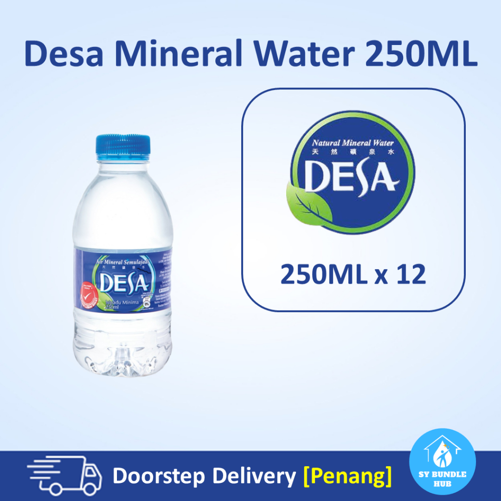 Desa Natural Mineral Water 250ML (8-20 Ctn/Kotak) 小瓶纯净矿泉水 活动首选 | Shopee ...