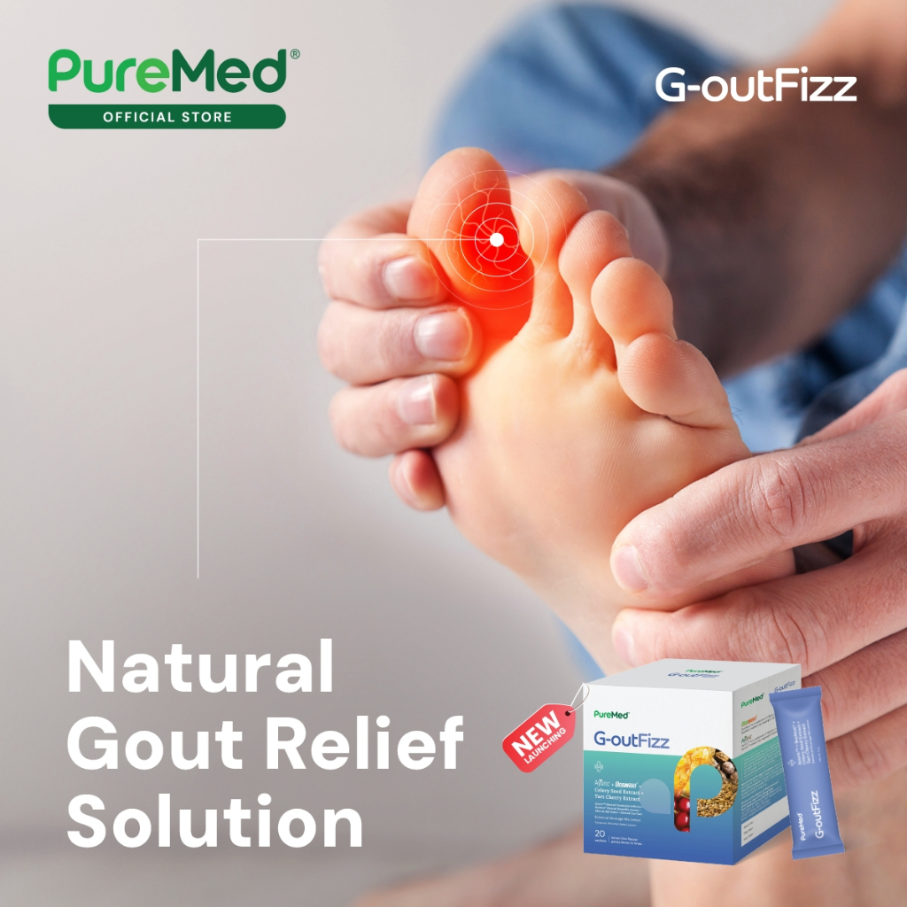 PureMed GoutFizz Natural Uric Acid and Gout Solution Supplement (20 ...