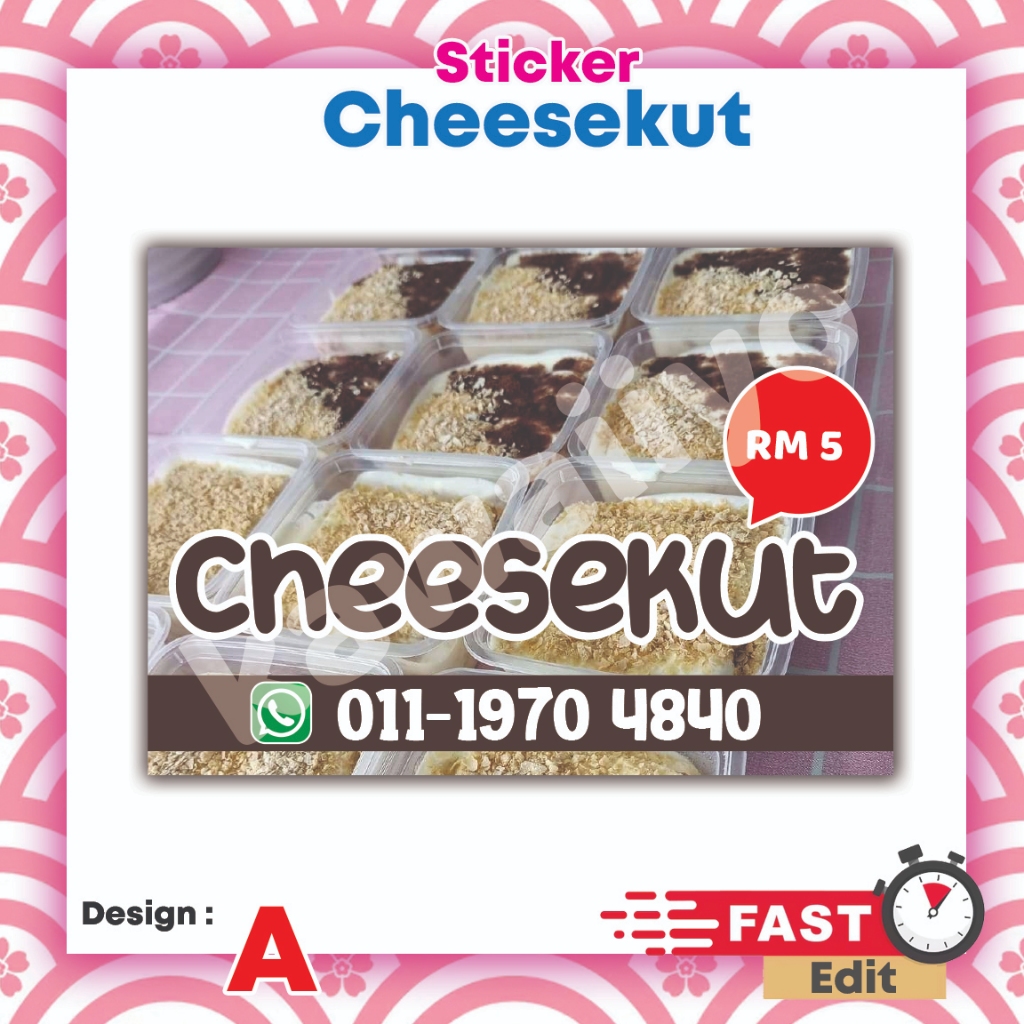 Sticker Cheesekut Kalis Air | KAWAIIYO | Shopee Malaysia