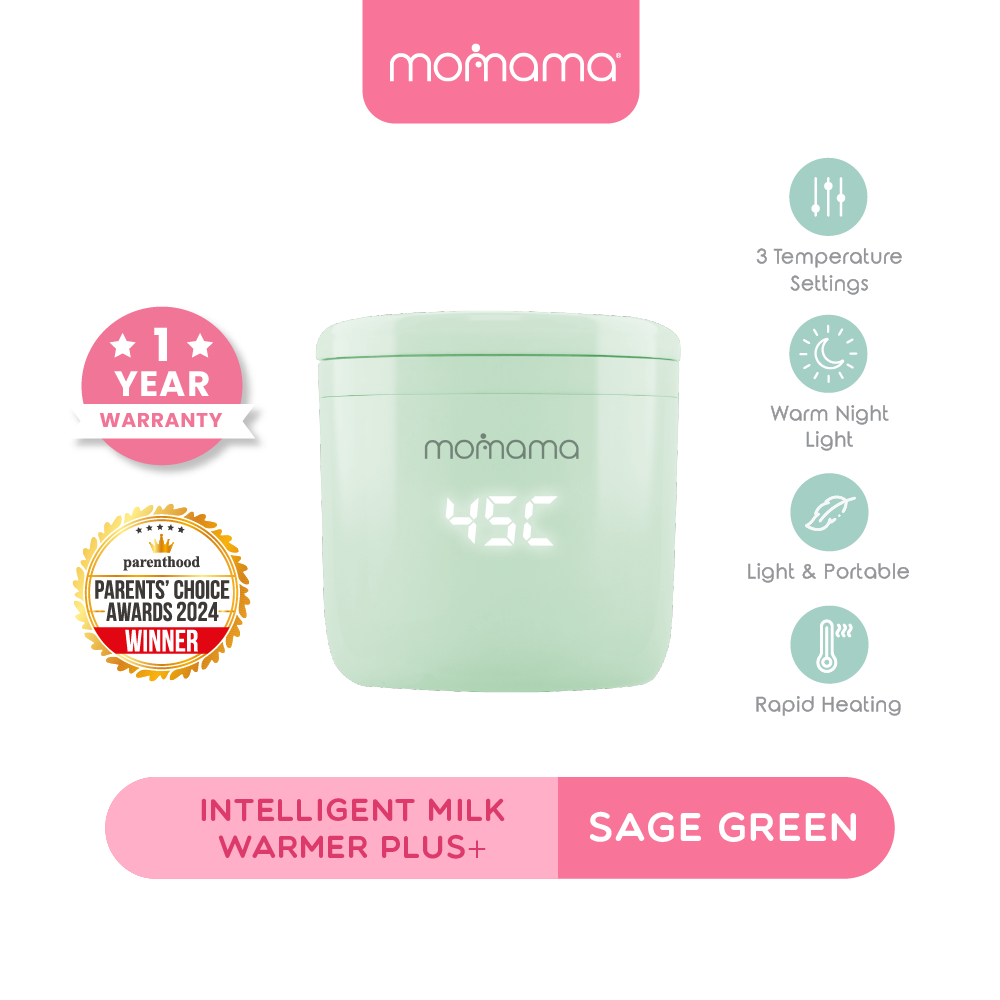 Momama® Intelligent Milk Warmer Plus+ (Sage) | Portable, Fast Heating ...